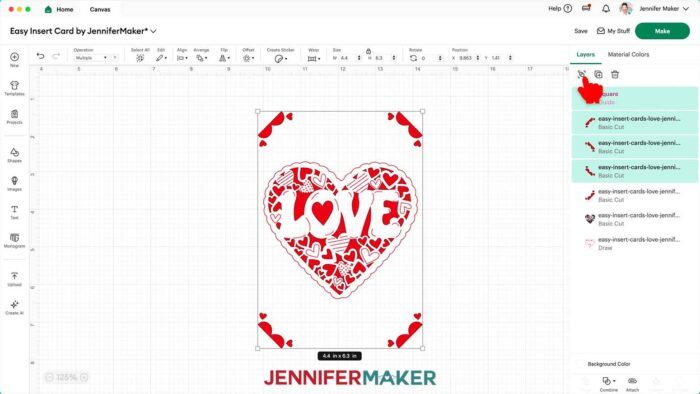 How to Make Insert Cards with Cricut, the Easy Way! - Jennifer Maker