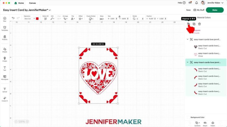 How to Make Insert Cards with Cricut, the Easy Way! - Jennifer Maker