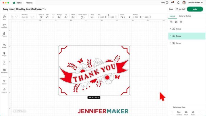 How to Make Insert Cards with Cricut, the Easy Way! - Jennifer Maker