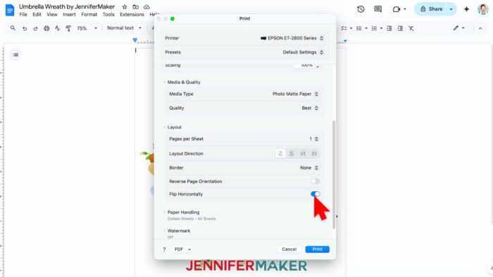 Sublimate An Umbrella - Jennifer Maker