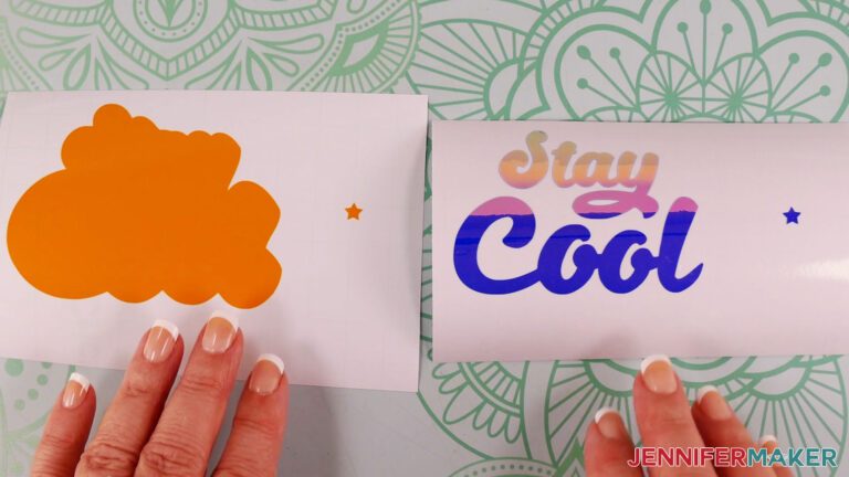 How to Use Transfer Tape with Cricut Vinyl Decals - Jennifer Maker