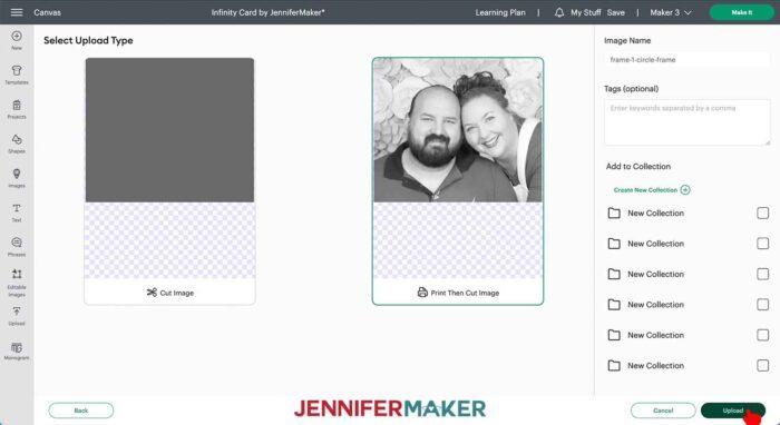 Infinity Card with Photos - Jennifer Maker