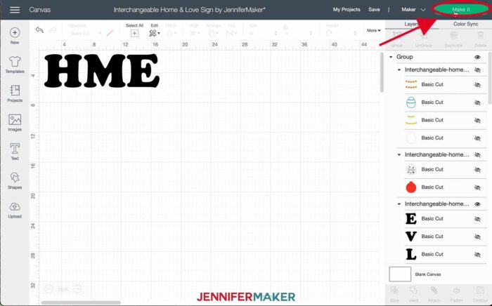 Interchangeable Home & Love Sign - Jennifer Maker