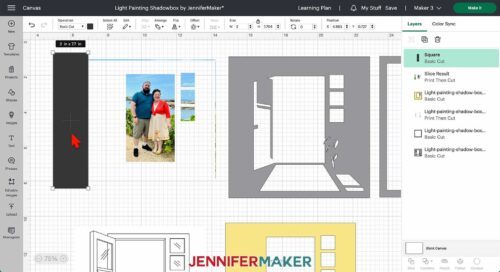 Light Painting Shadow Box - Jennifer Maker