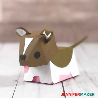 Make Paper Dog & Puppy Boxes - So Adorable! - Jennifer Maker