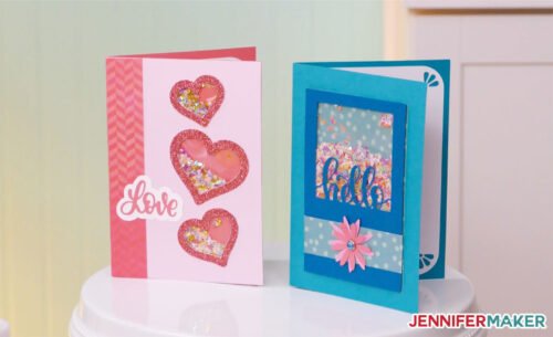 How to Make A Shaker Card + Shaker Card Fillers! - Jennifer Maker