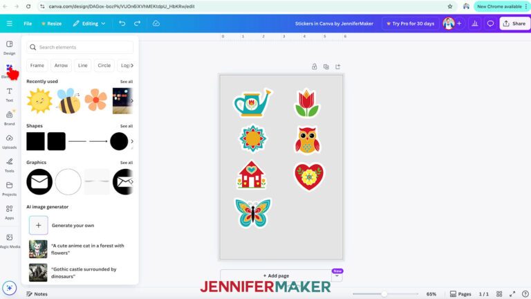How to Make Stickers in Canva: It's Free and Easy! - Jennifer Maker