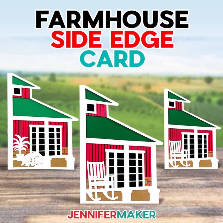 Make an Easy Farmhouse Side Edge Card for Any Occasion - Jennifer Maker