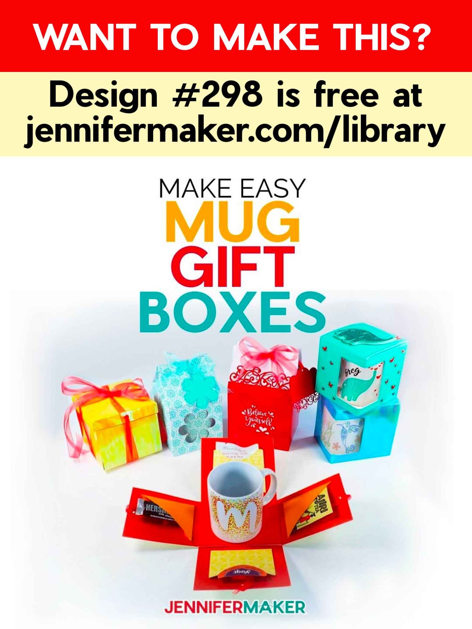 DIY Mug Gift Boxes: Cute Designs for Cricut Mugs - Jennifer Maker