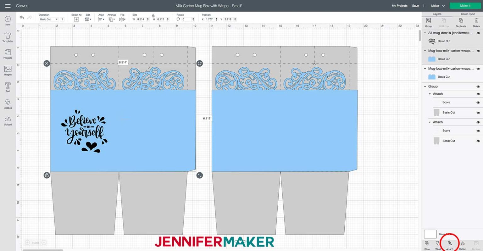 DIY Mug Gift Boxes: Cute Designs for Cricut Mugs - Jennifer Maker
