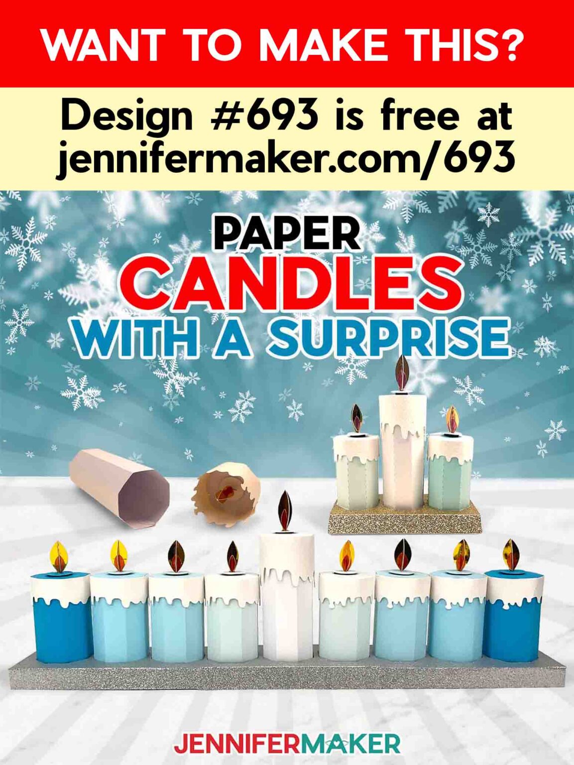 Candle Gift Boxes: Make a Menorah for Hanukkah Surprises! - Jennifer Maker