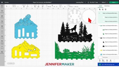 Paper Cut Lamp - Free Design and Tips! - Jennifer Maker