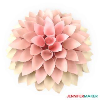 Paper Dahlia Flowers in Three Styles - Jennifer Maker