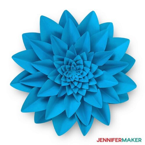 Paper Dahlia Flowers in Three Styles - Jennifer Maker