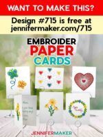 Paper Embroidery Cards: Free Hand Embroidered Card Patterns! - Jennifer ...