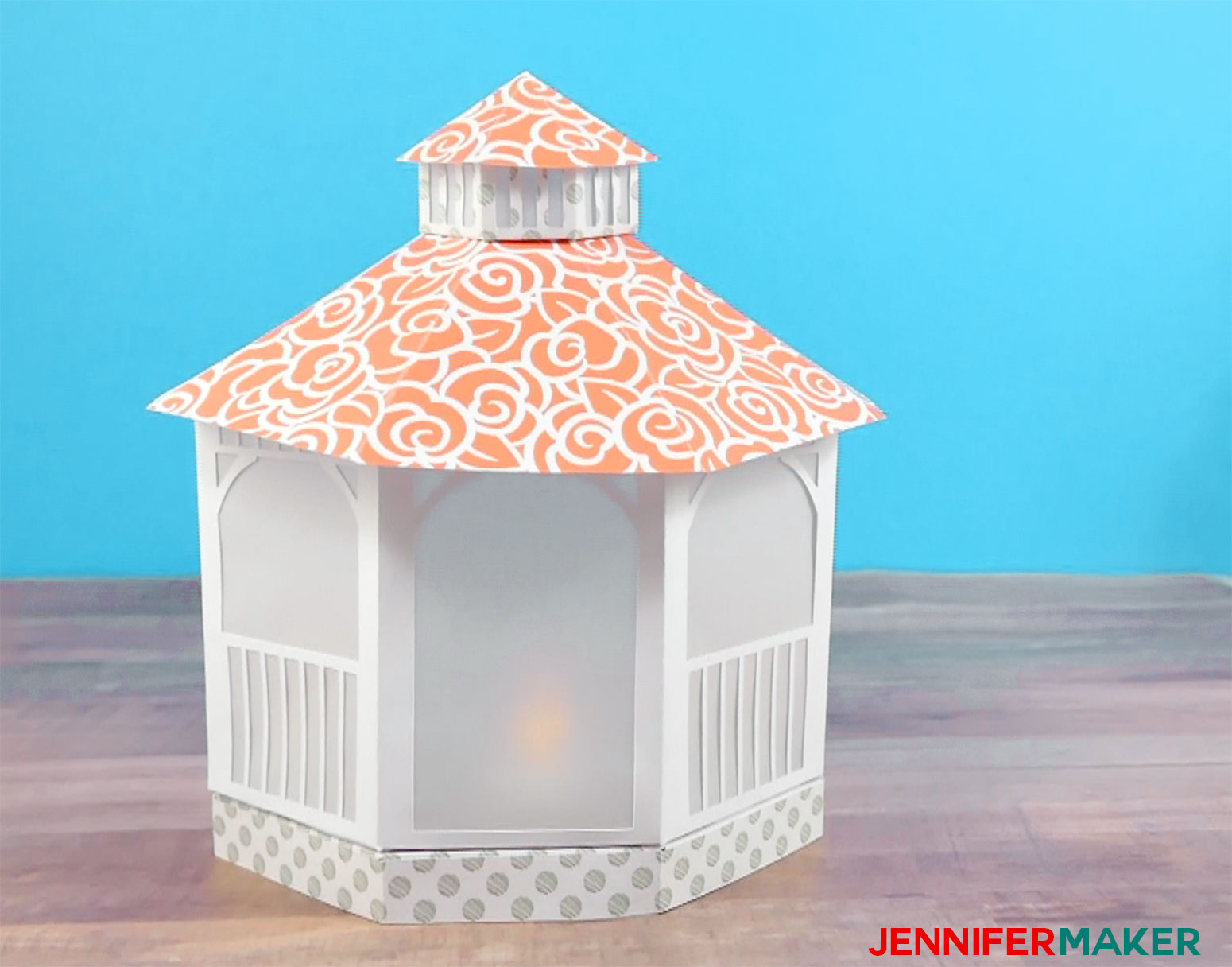 Paper Gazebo Luminary for Moms and Brides - Jennifer Maker