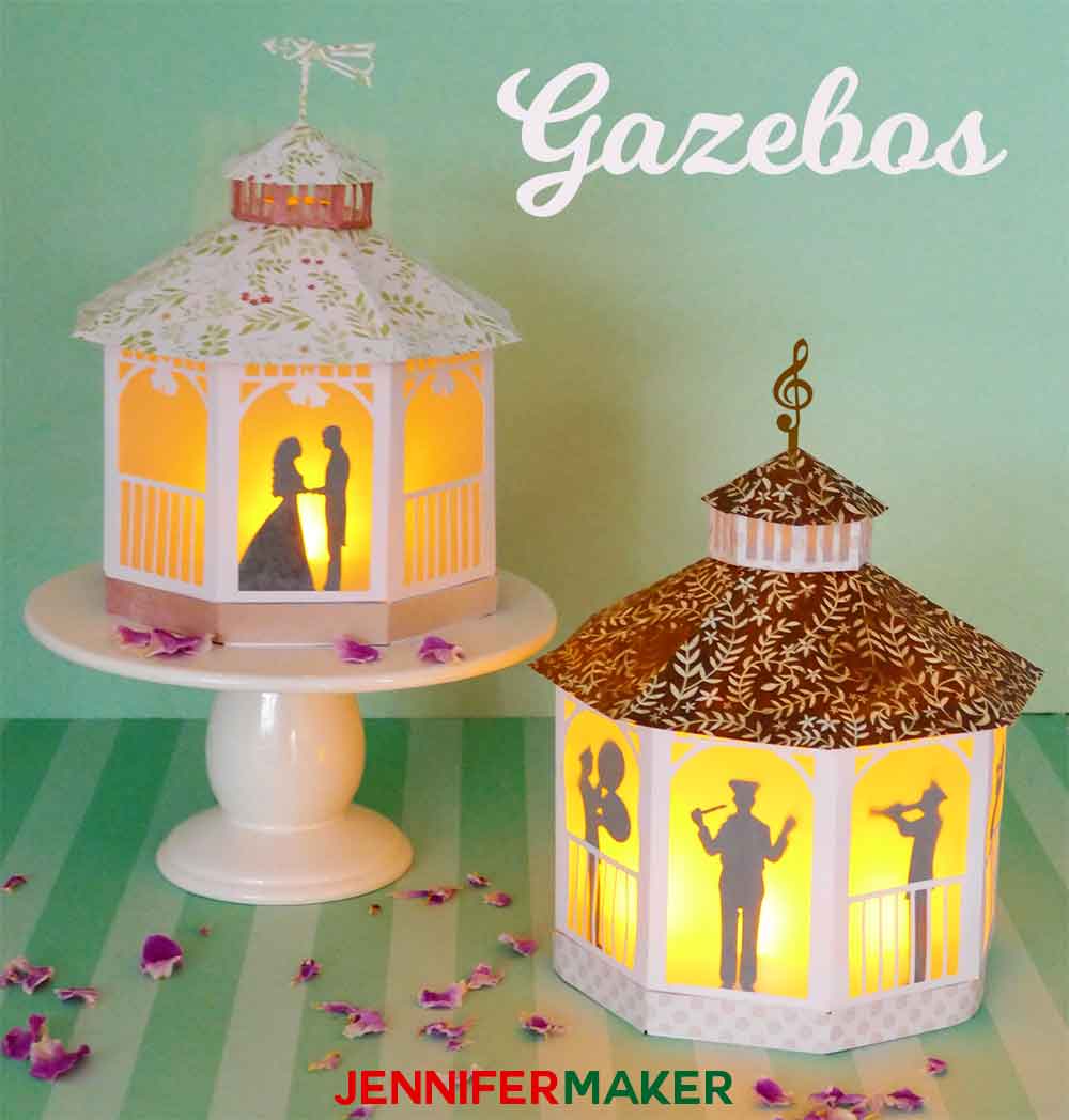 Paper Gazebo Luminary for Moms and Brides - Jennifer Maker