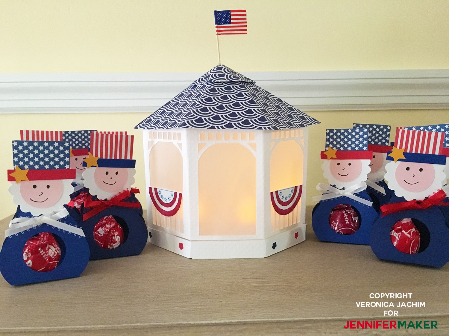 Paper Gazebo Luminary for Moms and Brides - Jennifer Maker