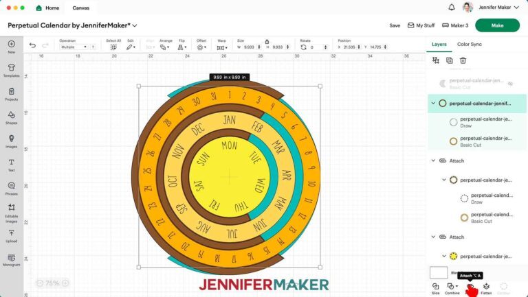 Make A Perpetual Calendar To Use Year After Year! - Jennifer Maker