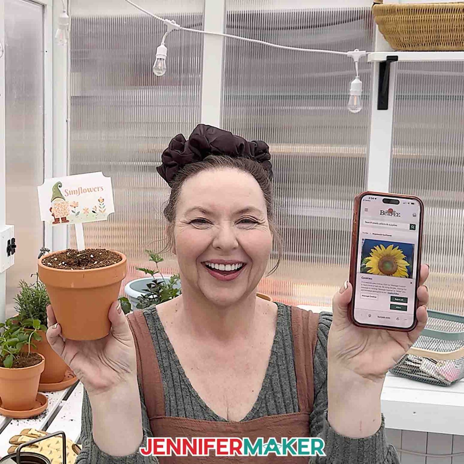 Make Easy Plant Care Garden Markers With QR Codes - Jennifer Maker