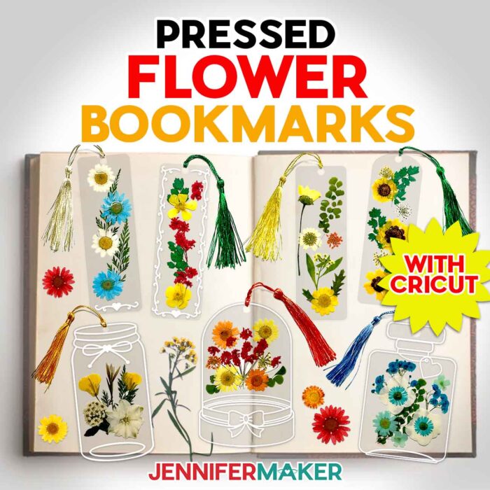 Make Pretty Pressed Flower Bookmarks with Lamination - Jennifer Maker