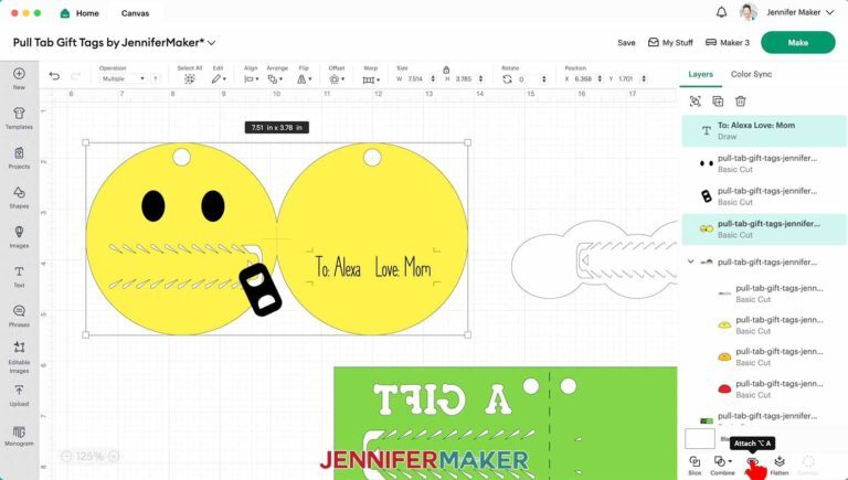 Easy No-Peek Pull Tab Gift Tags - DIY with a Cricut! - Jennifer Maker