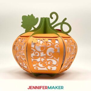 3D Pumpkin Lantern for Halloween - With Only Paper! - Jennifer Maker
