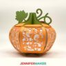 3D Pumpkin Lantern for Halloween - With Only Paper! - Jennifer Maker