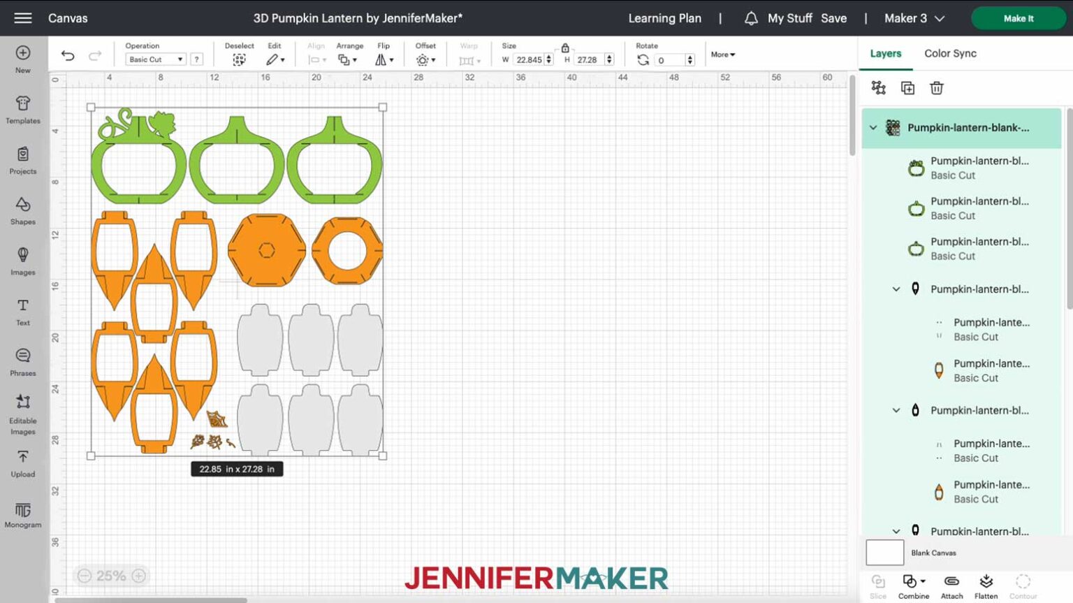 3D Pumpkin Lantern for Halloween - With Only Paper! - Jennifer Maker