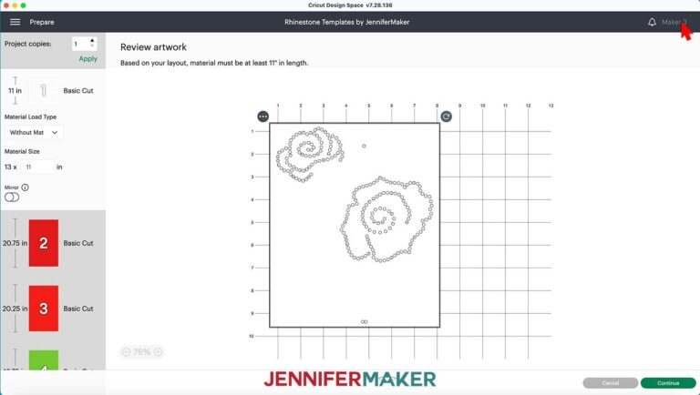 You Can Make Rhinestone Templates with Cricut! - Jennifer Maker