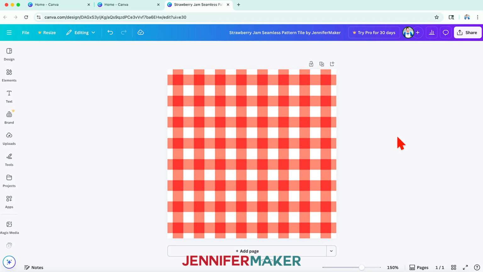 Seamless Patterns In Canva - Jennifer Maker