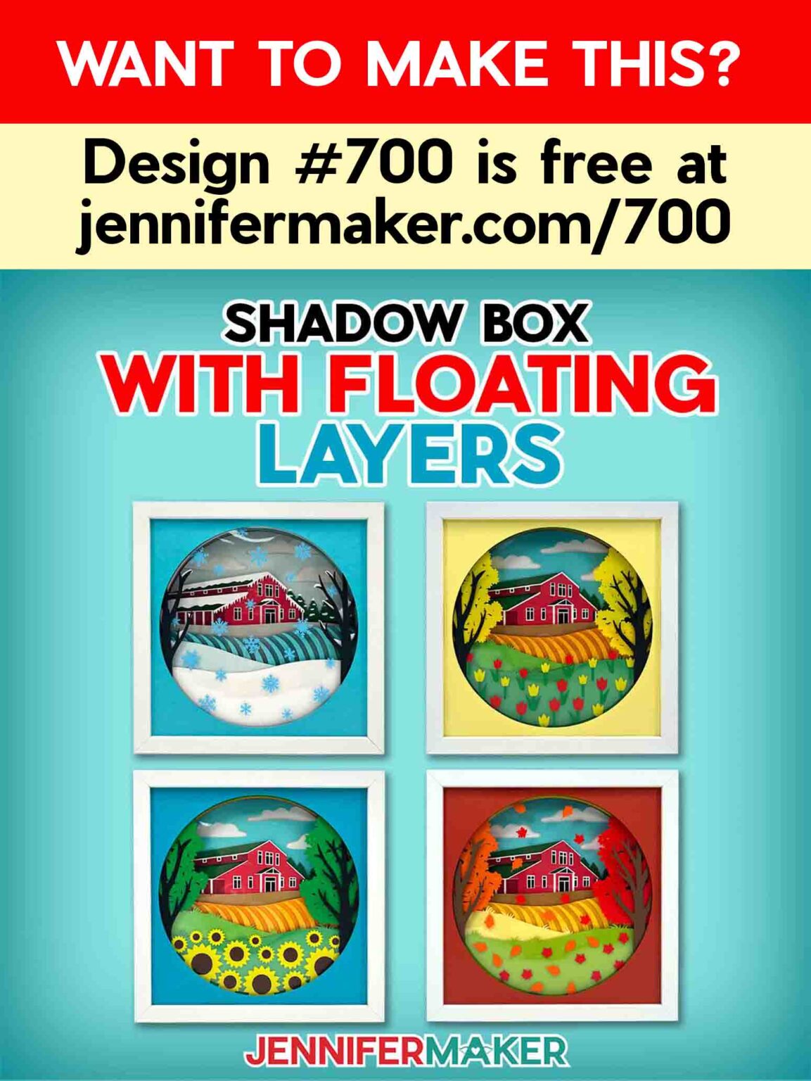 How To Make A Shadow Box With Floating Pieces - Jennifer Maker