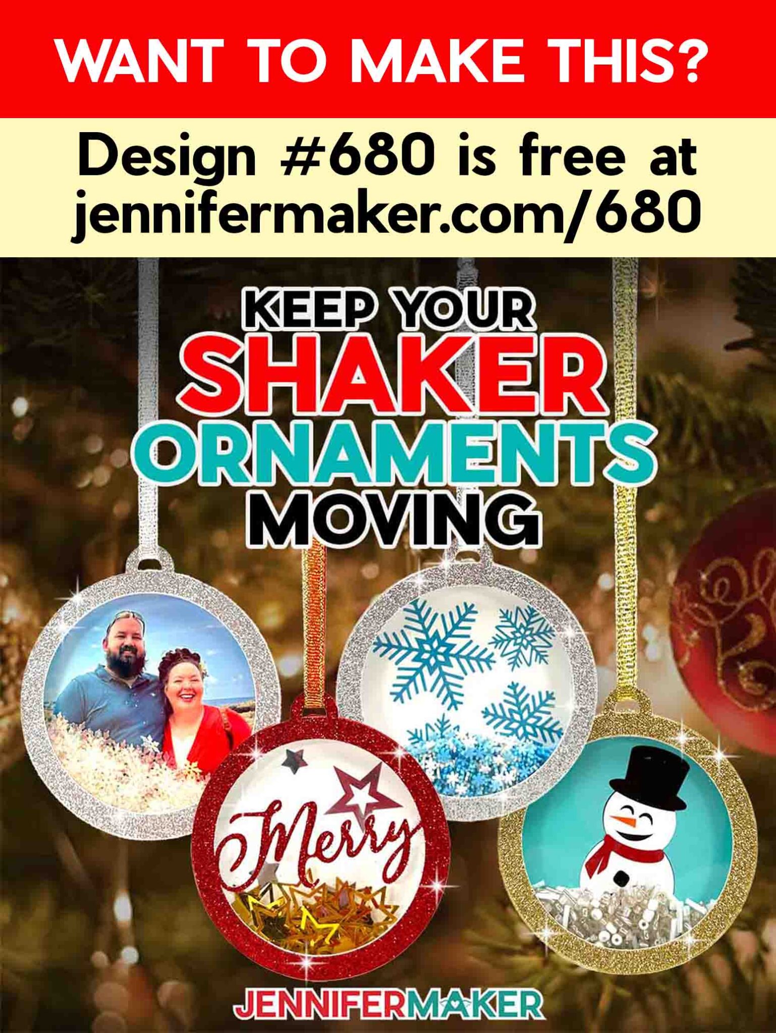 DIY Shaker Ornaments to Shake Up Your Christmas Tree! - Jennifer Maker