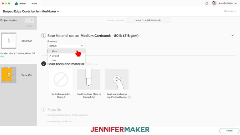 Shaped Edge Cards: Made EASY with a Cricut! - Jennifer Maker