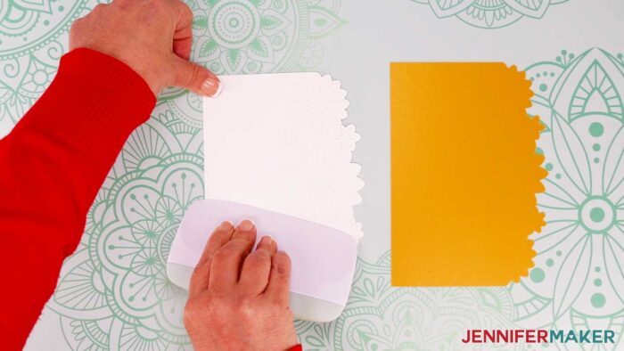 Christmas Side Edge Cards: Easy Cricut Holiday Card Designs! - Jennifer ...