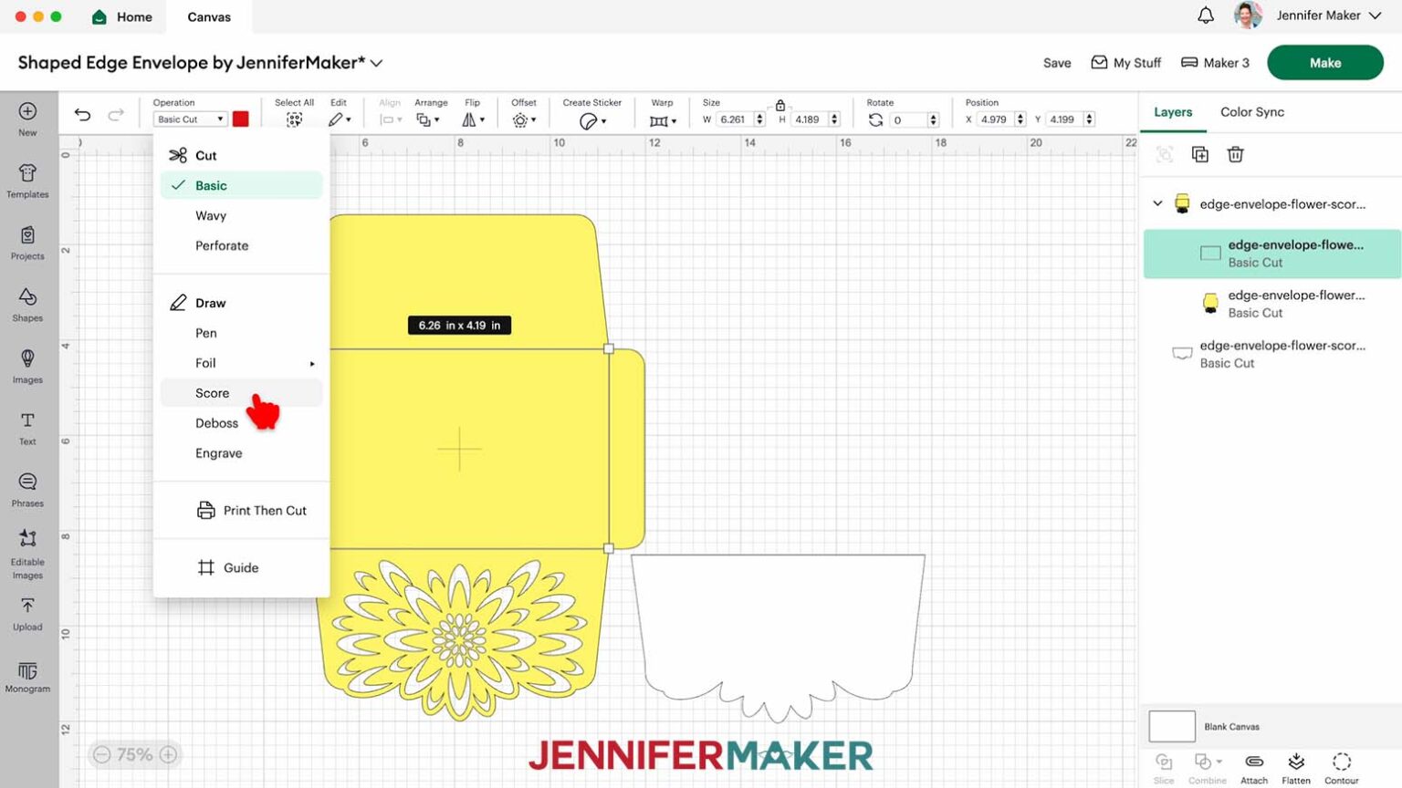 Shaped Edge Envelopes: Send A Handmade Card In Style! - Jennifer Maker