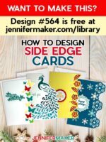 How To Make Easy Side Edge Cards With Design Details - Jennifer Maker