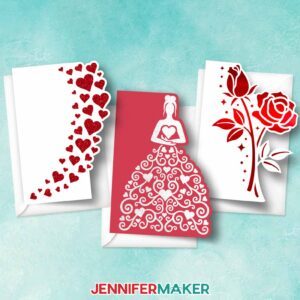 How To Make Easy Side Edge Cards With Design Details - Jennifer Maker