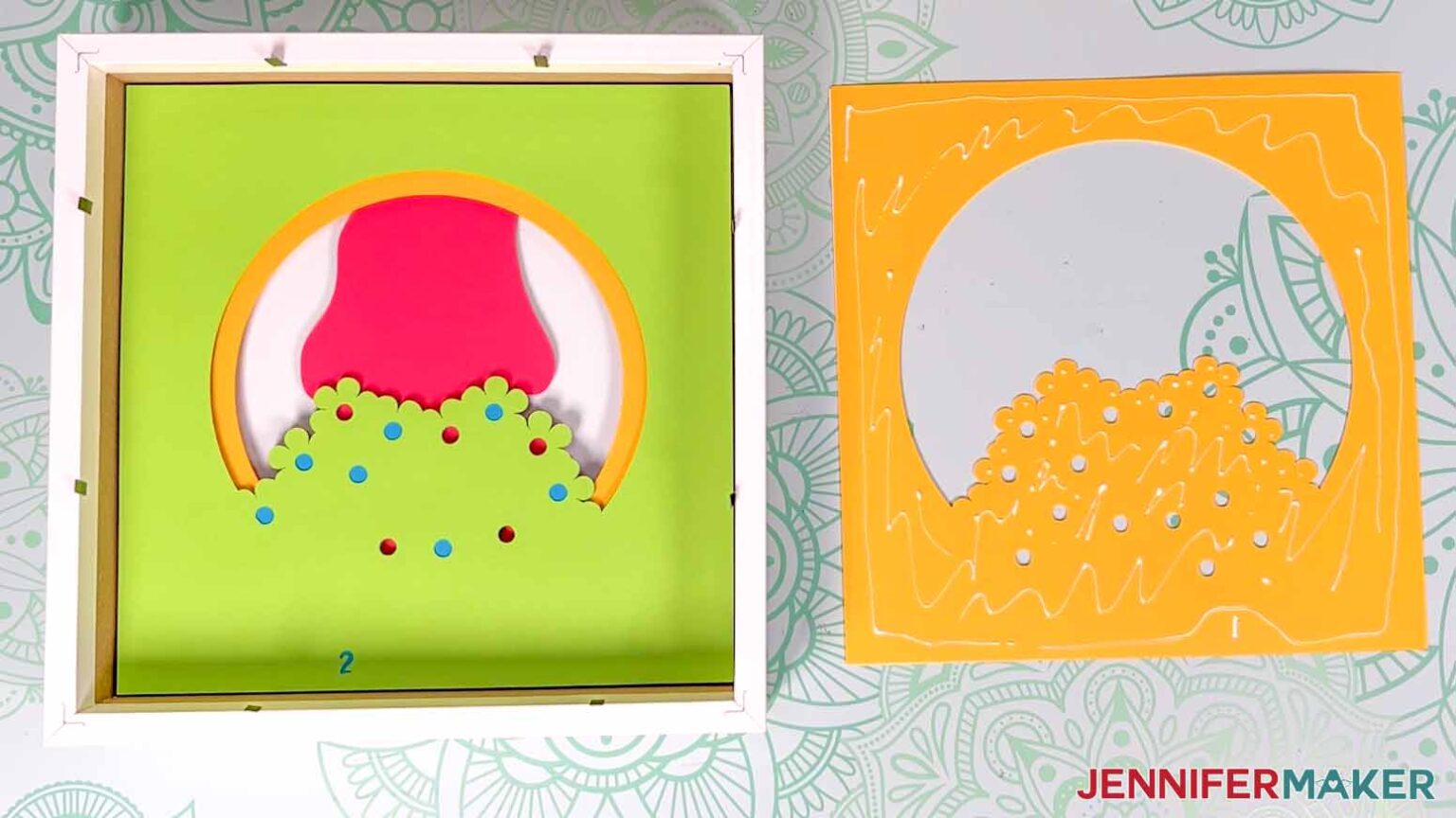 Spring Gnome Shadow Box Design: Free SVG For Cricut! - Jennifer Maker