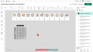 Make a Standing Stacked Desk Calendar for Any Year - Jennifer Maker