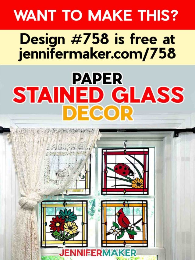 Make Stained Glass Using Paper for Easy Window Art - Jennifer Maker