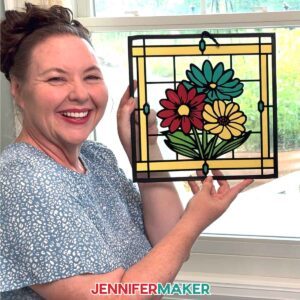 Make Stained Glass Using Paper for Easy Window Art - Jennifer Maker