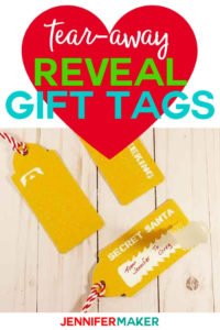 Tear-Away Reveal Gift Tag Ensures No Peeking! - Jennifer Maker