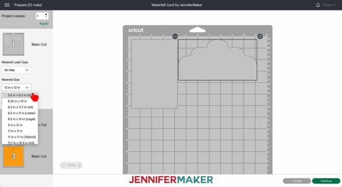 Waterfall Card - Free Files and Tutorial! - Jennifer Maker