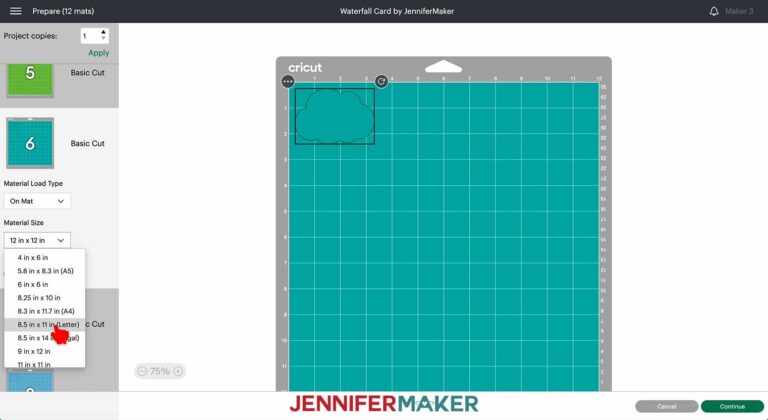 Waterfall Card - Free Files and Tutorial! - Jennifer Maker