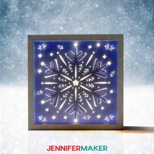 Winter Backlit Shadow Box: DIY 3D Lighted Scene! - Jennifer Maker