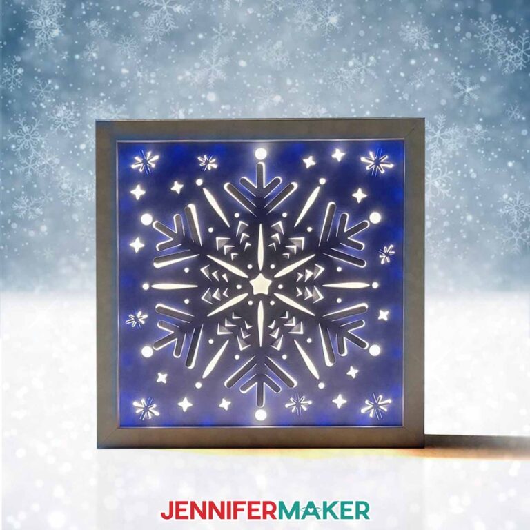 Winter Backlit Shadow Box: DIY 3D Lighted Scene! - Jennifer Maker