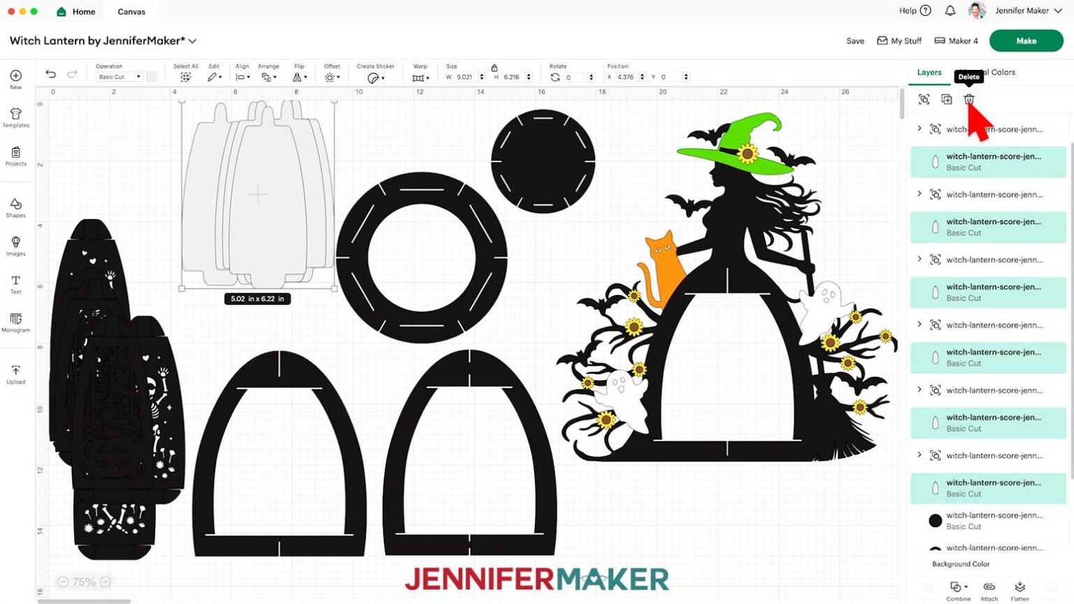 Make a Paper Witch Lantern & Light Up Your Halloween! - Jennifer Maker