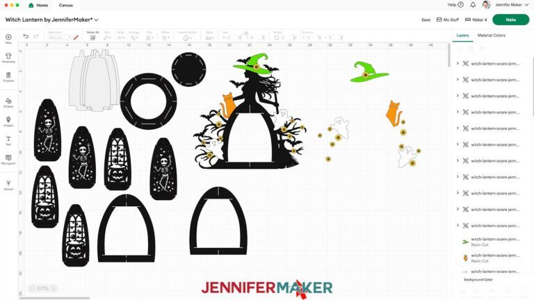 Make a Paper Witch Lantern & Light Up Your Halloween! - Jennifer Maker