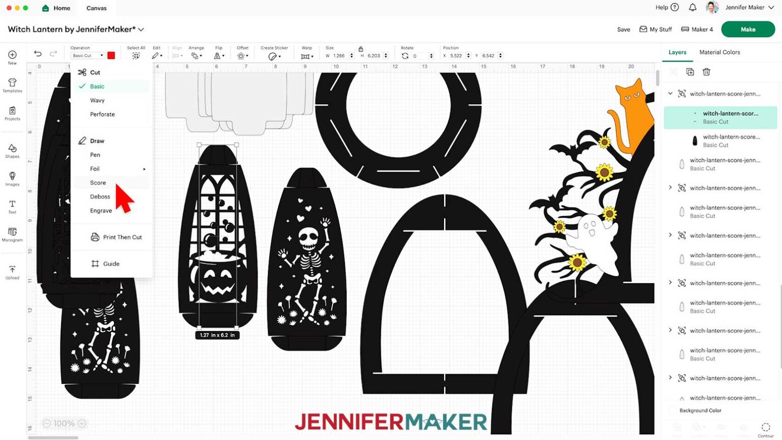 Make a Paper Witch Lantern & Light Up Your Halloween! - Jennifer Maker